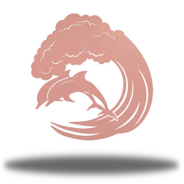 Pink Dolphin Waves Logo